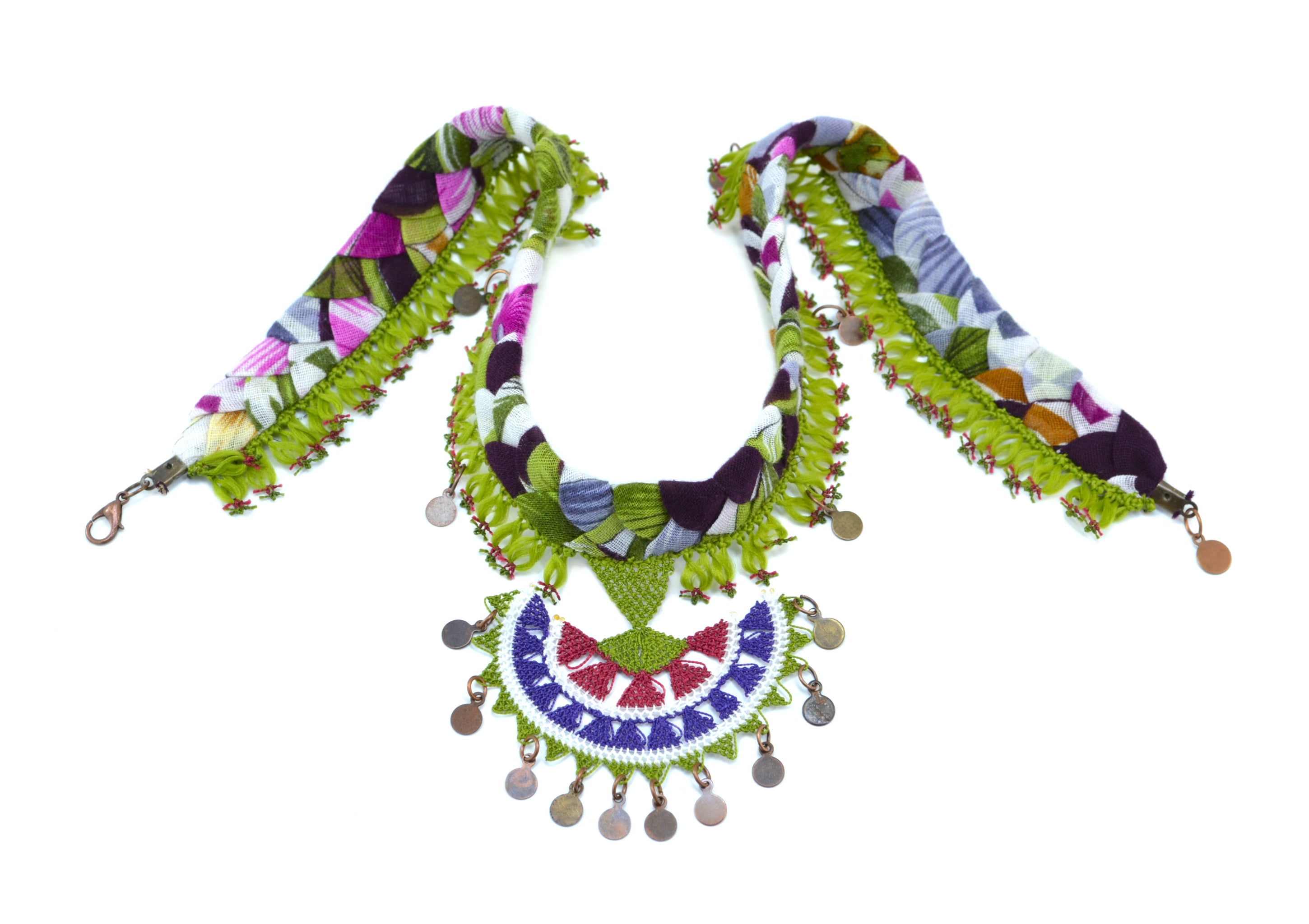 Cyprus Green Nostalgia Necklace with Sun Pendant – Aster Society®