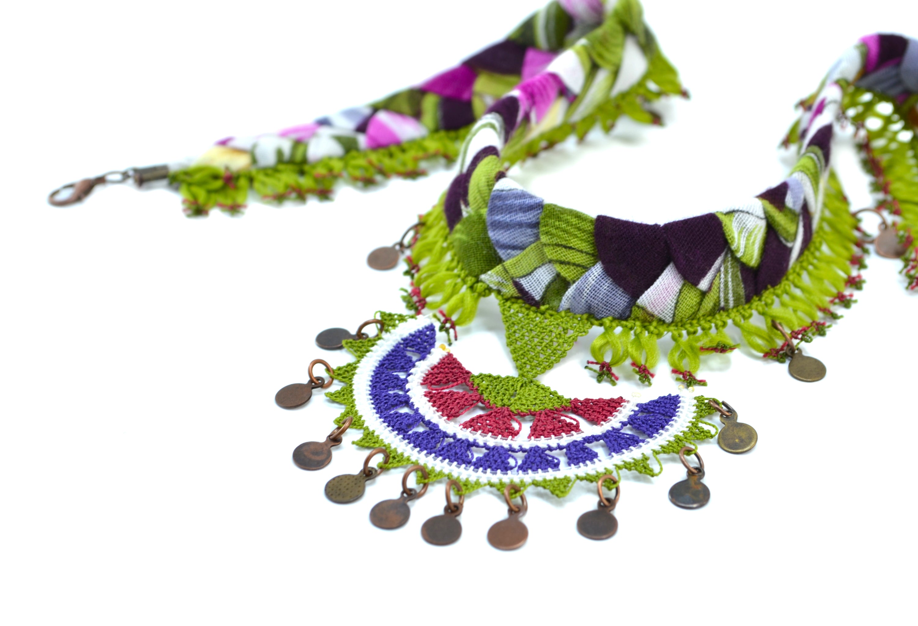 Cyprus Green Nostalgia Necklace with Sun Pendant – Aster Society®