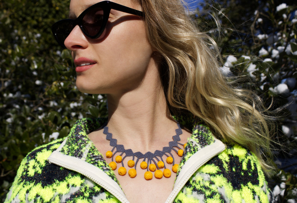 Gray Berry Vine Necklace – Aster Society